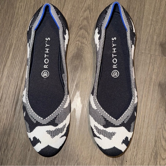 Rothy's | Shoes | Rothys Black And White Camouflage Flats | Poshmark
